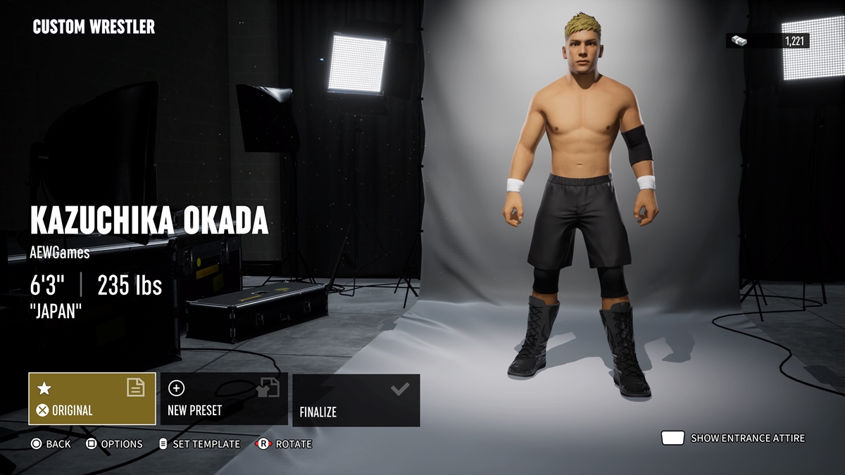 Kazuchika Okada CAW Formula for AEW Fight Forever